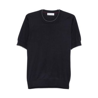 Brunello Cucinelli Herren, Strickwaren, Blau, 3XLGr&ouml;&szlig;e