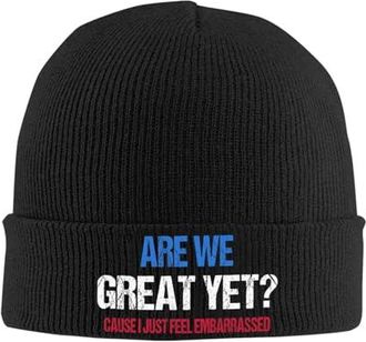 Generic Chapeau pour Hommes, Sommes-Nous g&eacute;niaux mais tricot&eacute;s Bonnets Bonnets dHiver Casquette Acrylique Chaude Casquette de Mode Hommes Femmes Cadeaux, Cade