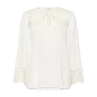 Kaffe KAapril Spitzenbluse - - Blouses & Shirts - Damen - Wei&szlig; - S