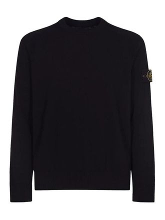 Stone Island Pull Col Rond - Noir