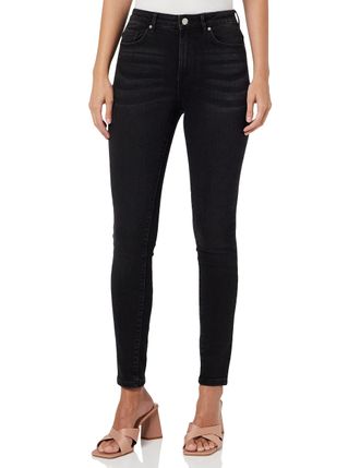 Vero Moda Jeans Damen 10284115, Black Denim,XS / 30L