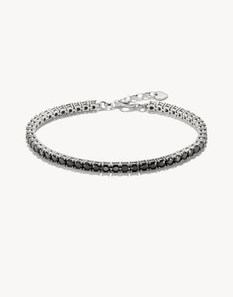 Thomas Sabo Bracelet - Argent&eacute; et noir