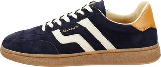 GANT Sneaker Cuzmo aus Veloursleder mit Aufn&auml;hern und Label-Schriftzug in