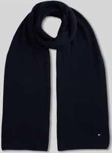 Tommy Hilfiger Schal mit Logo-Detail aus Pima Baumwolle