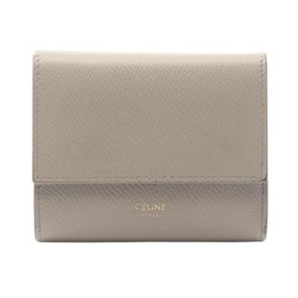 Celine Portefeuille en cuir Pre-owned - Femme - Pre-owned - Beige - Taille: ONE Size