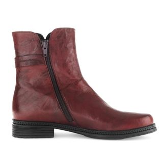 Gabor Elegante rote Leder-Stiefelette - - Shoes - Damen - Rot - 35 1/2 EU