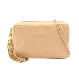Chanel Sac bandouli&egrave;re vintage Pre-owned - Femme - Pre-owned - Beige - Taille: ONE Size