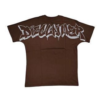 Disclaimer Jersey T-Shirt mit Mural-Effekt - - Tops - Herren - Braun - L