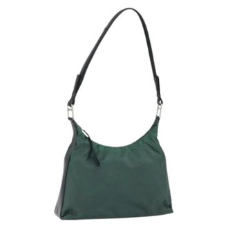 Prada Pre-owned Nylon Schultertasche - - Pre-owned - Damen - Gr&uuml;n - ONE SIZE
