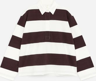 Arket Poloshirt Aus Baumwolle -Braun