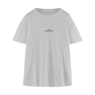 Maison Margiela Homme, Tops, Blanc, Taille: XL T-shirt en coton avec logo