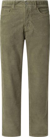 Pepe Jeans London Herren Slim Five Pockets Corduroy Hose, Grün (Dunkles Khaki-Grün), Bundweite: 79 cm