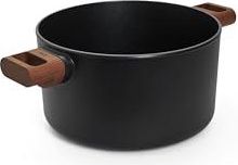 Woll Eco Logic QXR Topf, &Oslash; 24 cm, 14 cm hoch, 4.5 Liter, mit 2 Holz-Seitengriffen - Geeignet f&uuml;r alle Herdarten, PFAS-frei, Antihaft-Versiegelung, Aluminiu