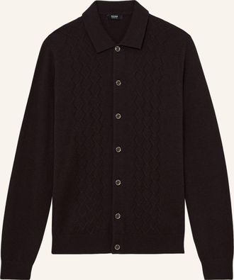 Reiss Reiss Strickjacke Gideon braun