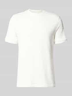 Guess T-Shirt mit Strukturmuster und Rundhalsausschnitt