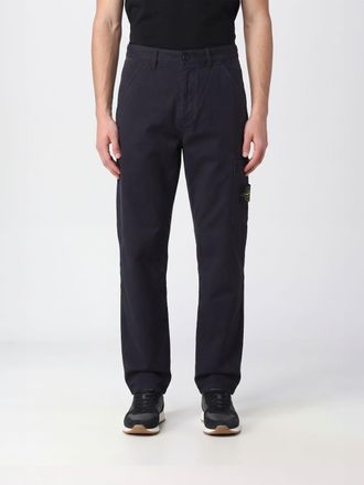 Stone Island Cargohose aus Schurwolle und Baumwolle mit ikonischem Compass-Logoaufn&auml;her