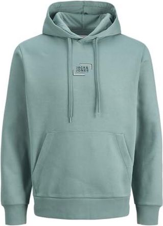 Jack & Jones Jjcorp Graphic Sweat &agrave; Capuche Noos, Bleu min&eacute;ral., XL