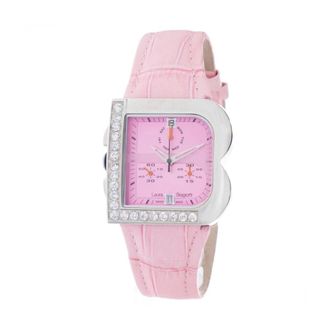 Laura Biagiotti Femme, Accessoires, Rose, Taille: ONE Size Montre de Soir&eacute;e en Cuir