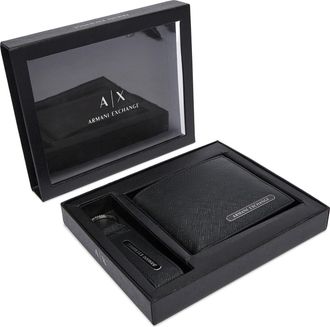 A|X Armani Exchange Geldb&ouml;rse und Schl&uuml;sselanh&auml;nger Set Armani Exchange XM001275 AF12702 UC001 Schwarz