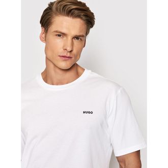 HUGO BOSS Hugo T-Shirt Dero222 50466158 Wei&szlig; Regular Fit