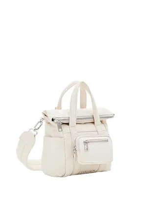 Desigual Bols_Basic Modular, Accessories Nylon Across Body Bag Femmes, Blanc, Taille Unique