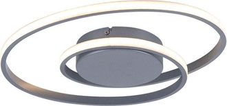 Reality Reality Leuchten - Plafonnier led anneau dimmable design salon lampe de couloir titane r&eacute;alit&eacute; lumi&egrave;res R62911187