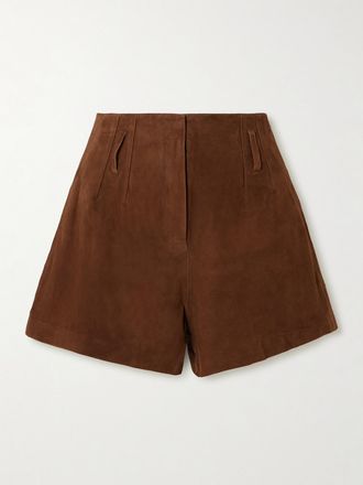 Frankie Shop Short En Daim Lise - Marron