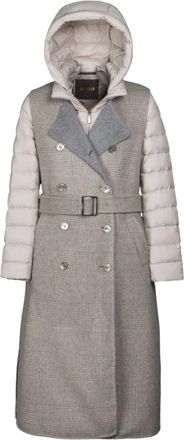 Moorer Femme, Manteaux, Beige, Taille: 36 FR Veste Harna-Dga