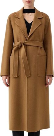 Ermanno Scervino Femme, Manteaux, Brun, Taille: 40 FR Cappotto cintura