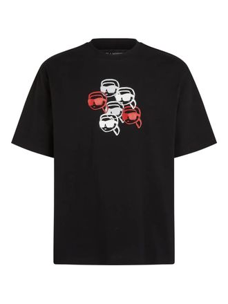 Karl Lagerfeld t-shirt à imprimé graphique - Noir