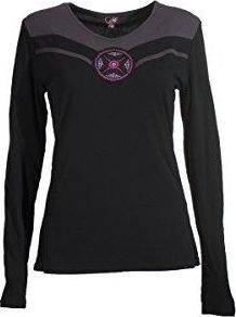 Coline Tee Shirt Manches Longues Encolure V - Couleur : Noir - Taille : S