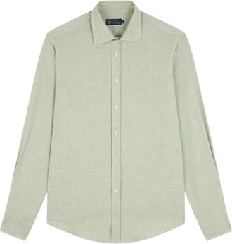 Paul & Shark Homme, Chemises, Vert, Taille: XL Chemise en Cachemire et Coton