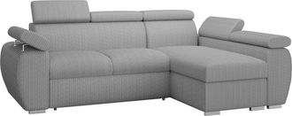 Mirjan24 Ecksofa Boston Mini Premium, Eckcouch mit Schlaffunktion und Bettkasten, Polsterecke mit Einstellbare Kopfst&uuml;tzen, L-Sofa, Couch, Wohnlandschaft, Stof