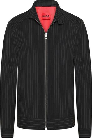 HUGO BOSS Blouson mit Nadelstreifen aus einem elastischem Woll-Mix in