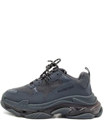 Balenciaga Triple S Sneakers mit transparenter Sohle - Grau