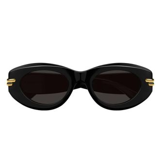 Bottega Veneta Lunettes de soleil rondes - unisex - Accessoires - Noir - Taille: 51 MM