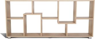 IDMarket Doppelpositionsregal Tania Holz Buche-Nachbildung B 161 cm