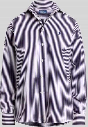 Polo Ralph Lauren Relaxed Fit Hemdbluse aus reiner Baumwolle mit Logo-Stitching
