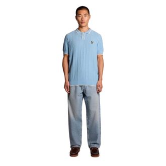 Lyle & Scott Poloshirt f&uuml;r Herren, Jerseyware, Piqu&eacute; (Kreide Blau)