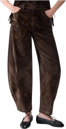 Liu Jo Pantalon Velours Ballon - Femme - Pantalons - Brun - Taille: W26