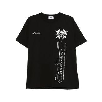 GCDS Gcds, Homme, Tops, Noir, Taille: XL T-Chemises