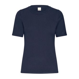 Ichi Ichi, Femme, Pulls, Bleu, Taille: 46 FR Cody Shimmer Knit Jumper