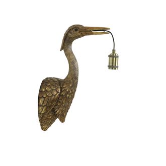 Light & Living Wandlampe Crane - Bronze - 29.5x16x48cm - Andere - Kunststoff - Wandlampen für innen - Wand beleuchtung für Schlafzimmer & Wohnzimmer