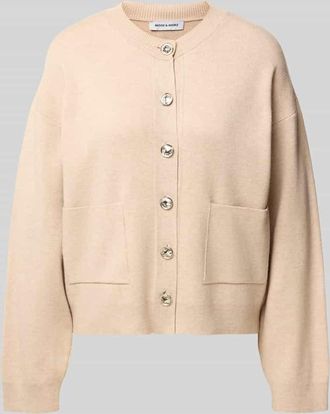 More & More Relaxed Fit Cardigan mit aufgesetzten Taschen