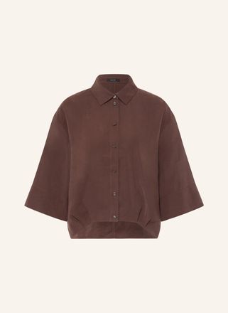 OPUS Blusenshirt Fotori Mit 3/4-Arm braun