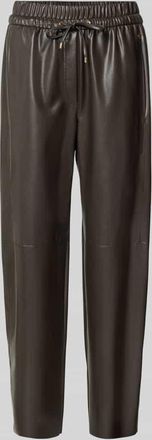 Marc Cain Tapered Fit Hose in Leder-Optik