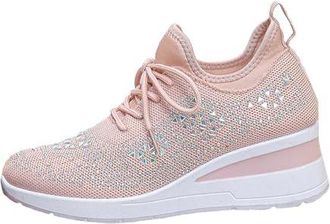 Generico Sport Chaussures de Course Gymnastique Femme, Casual Sneakers de Travail pour Femme, Randonnée Tennis Outdoor Fitness Gym Chaussures légères Respirant