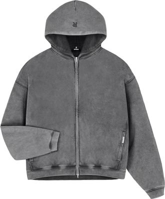 Represent Represent, Homme, Sweatshirts et sweats &agrave; capuche, Gris, Taille: S Initial Boxy Oversized Zip Through Sweat &agrave; capuche