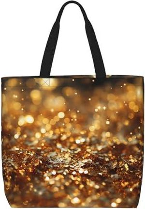 Generic Paillettes Dor&eacute;es Sac A Main Femme D&eacute;contract&eacute; Tote Bag L&eacute;ger Sac Fourre Tout Pour Plage Quotidienne Shopping