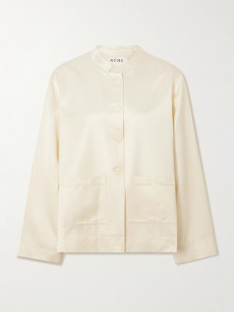 R&oacute;he Satin Jacket - Cream